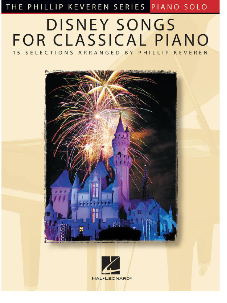 Hal Leonard Disney Songs For Classical Piano The Phillip Keveren Series ...