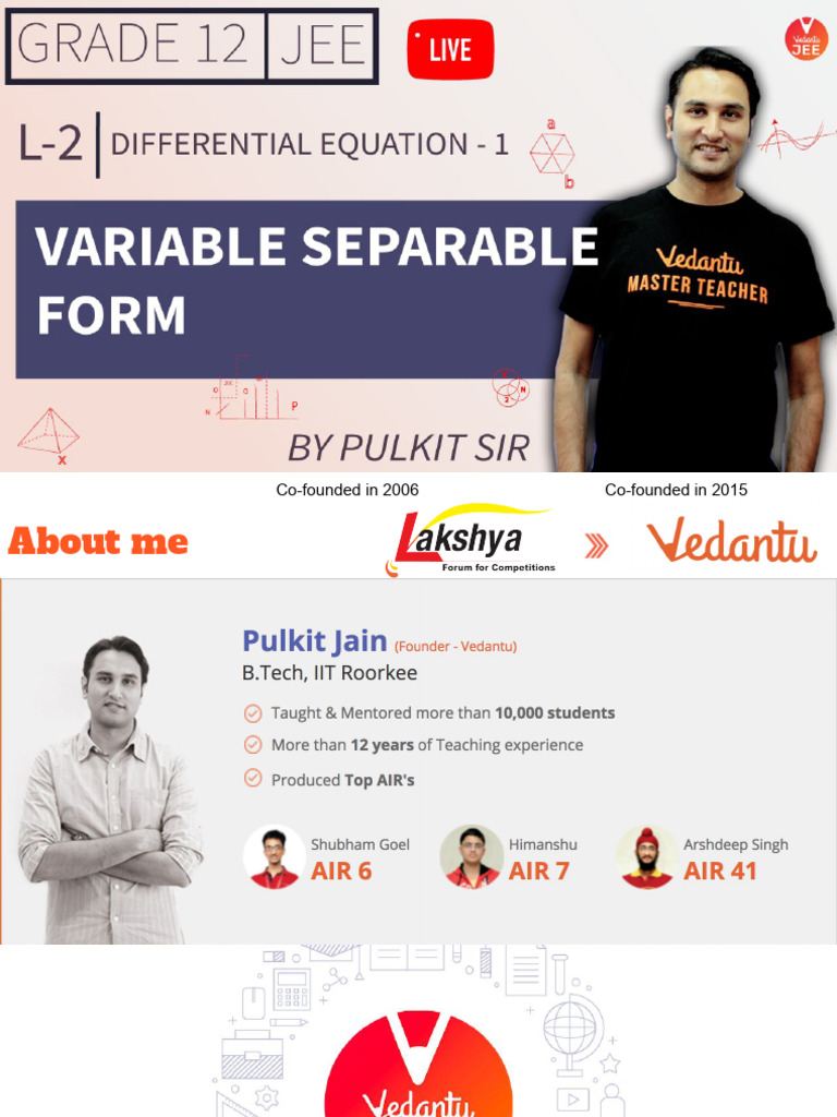 Differential+Equations 2 Variable+Separable | PDF | Equations | Differential Equations