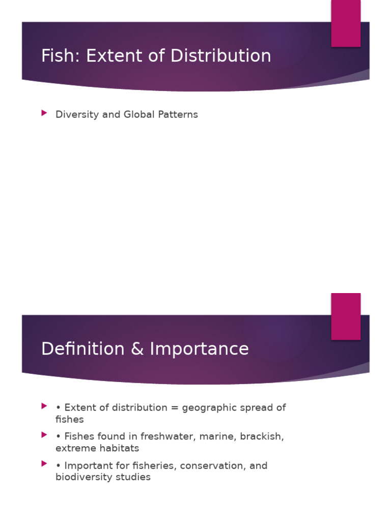 Global Fish Distribution Patterns | PDF