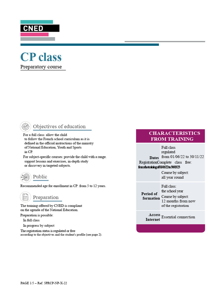 Cned CP Doc22 | PDF | Learning