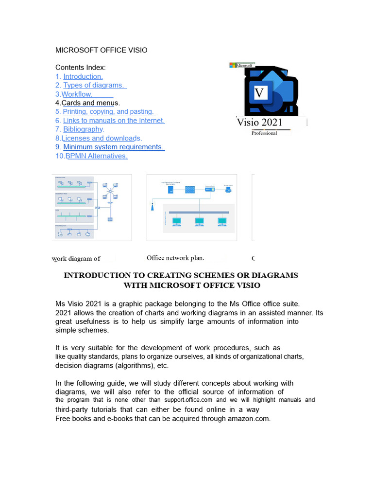 Microsoft Visio Diagram Creation Guide | PDF