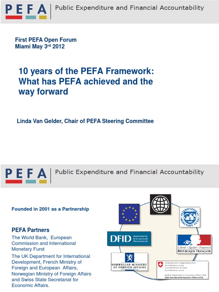 10 Years of The PEFA Framework: What Has PEFA Achieved and The Way ...