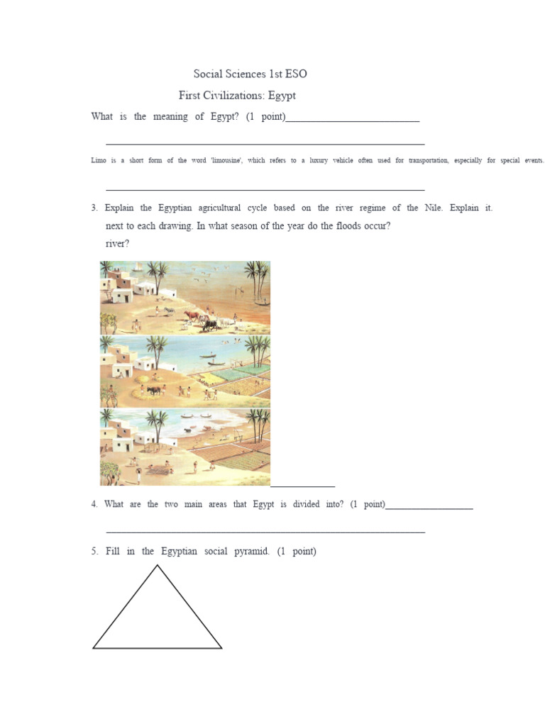 Ancient Egypt: Society and Agriculture | PDF