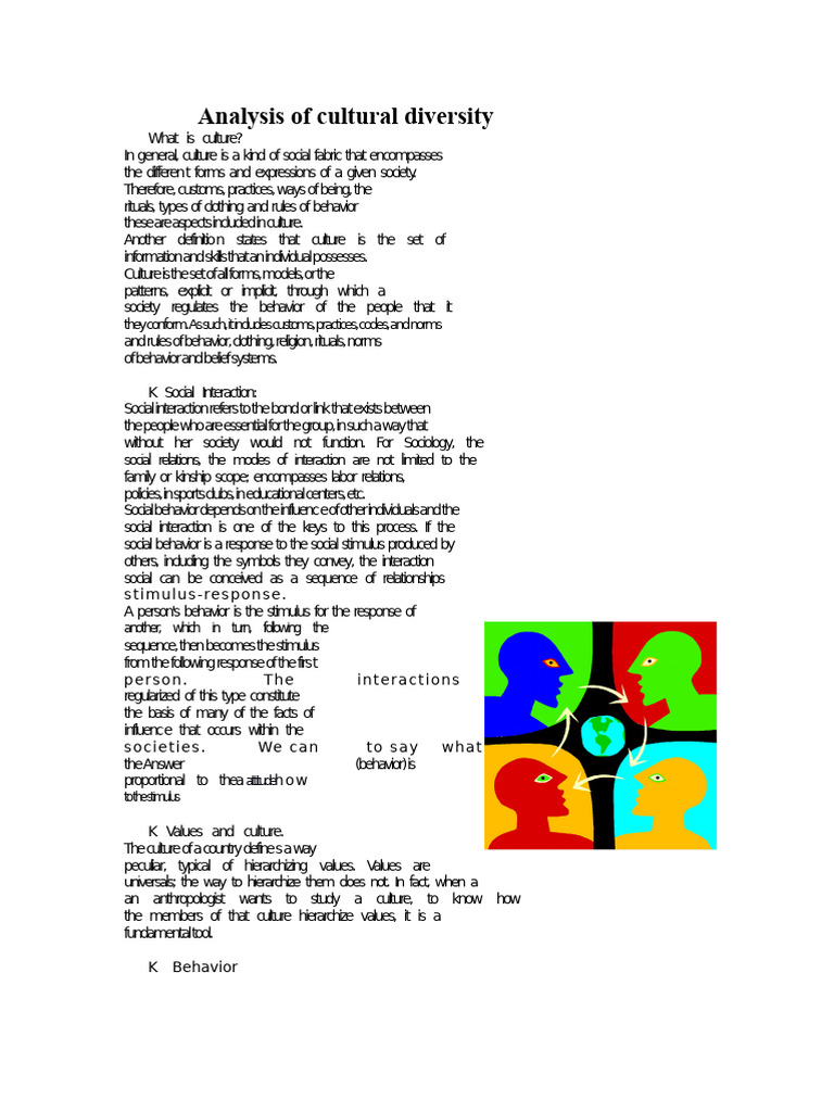 Analysis of Cultural Diversity | PDF | Society | Value (Ethics)