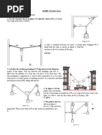 Pulley Dynamics Practice Problems | PDF | Tension (Physics) | Force
