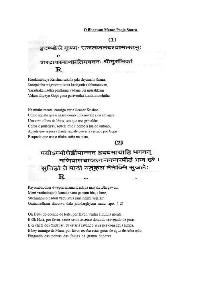 Pooja Stotra para Adoração a Krishna | PDF | Krishna | Hinduísmo