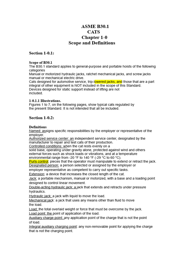 ASME B30.1 Standard Overview | PDF | Mechanical Engineering