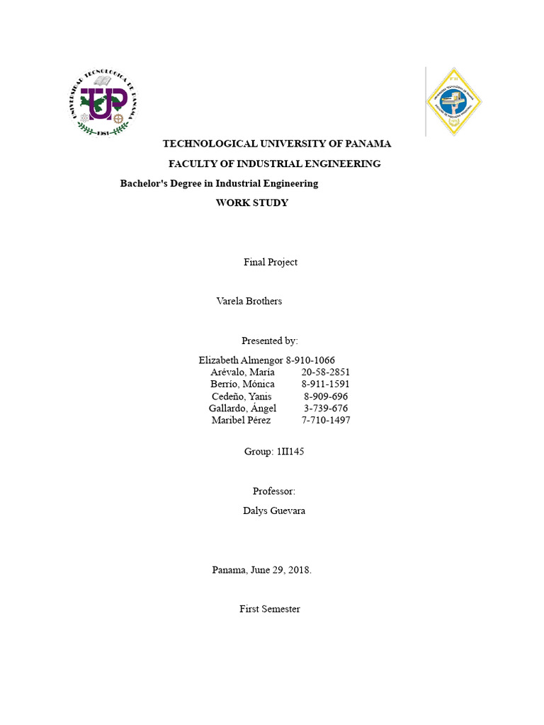 Final Study Project - Varela Brothers | PDF | Washing Machine | Pallet