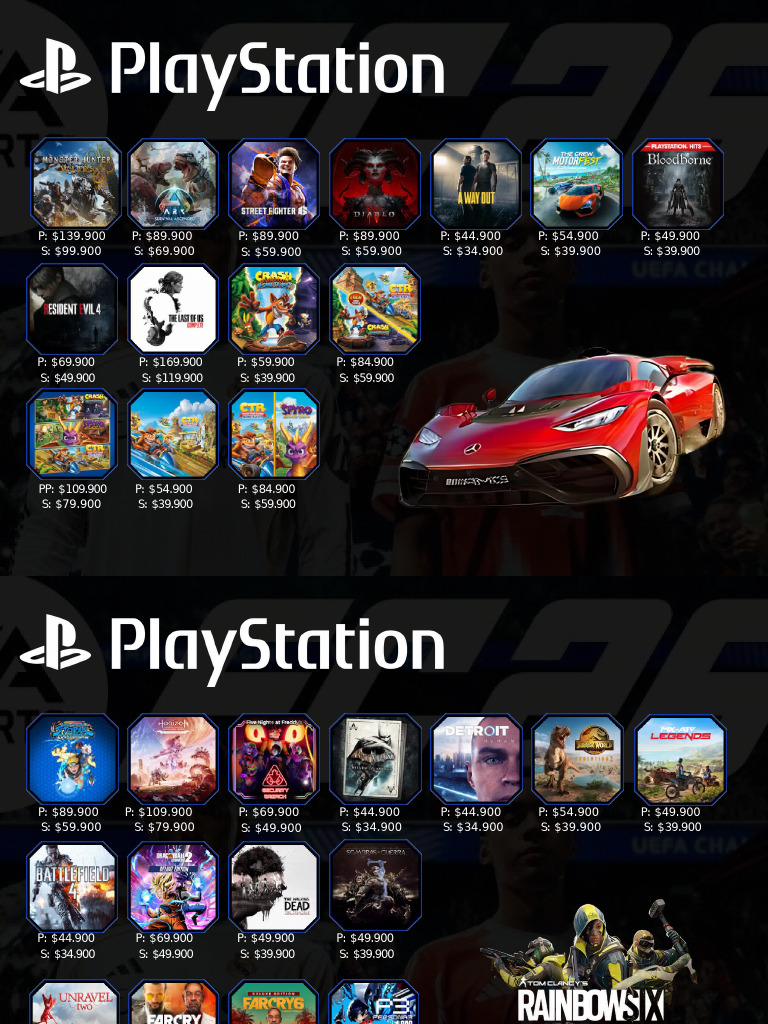 Catalogo Juegos Ps4 Ps5 Hasta 27 de Agosto | PDF