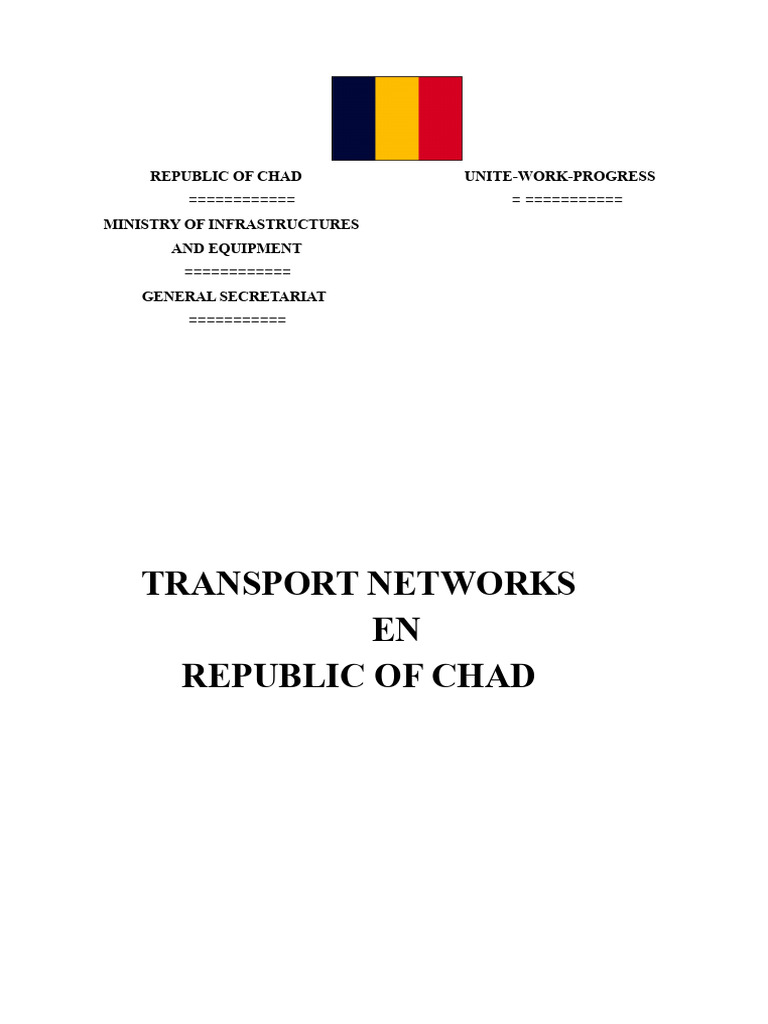Paved Highways in Chad Overview | PDF | Chad | Road