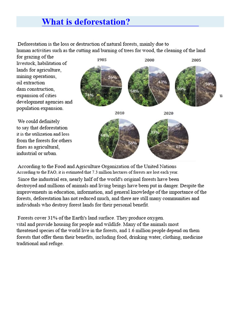 Deforestation Pdf Deforestation Forests