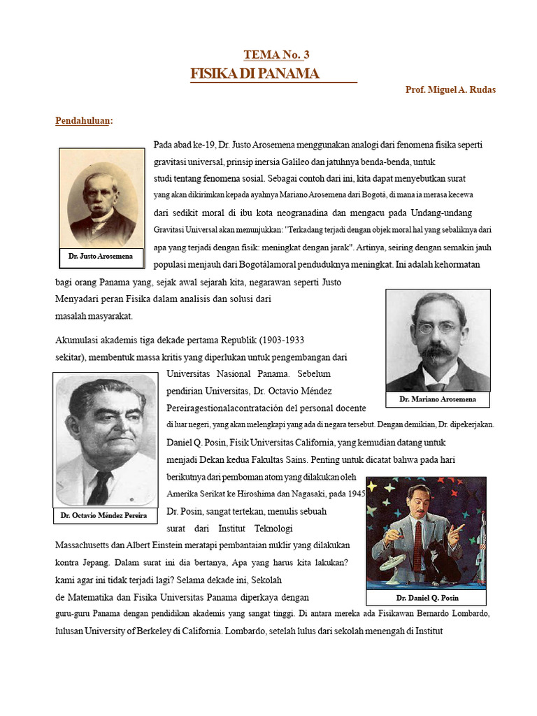 TEMA No. 3 - FISIKA DI PANAMA - 2023 | PDF