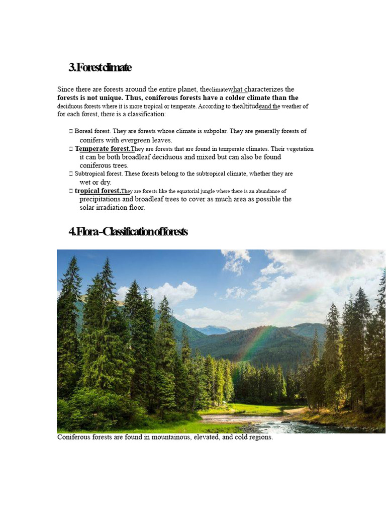 Forest Climate | PDF | Forests | Temperate Climate