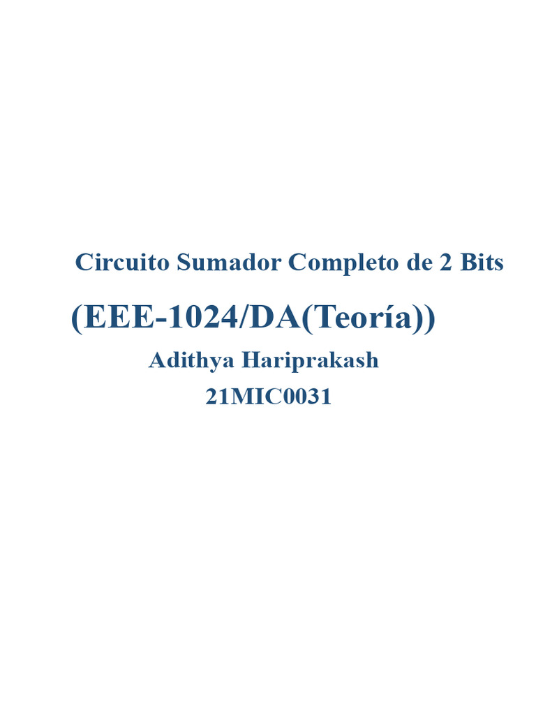 21mic0031 Eee Da1 | PDF | Puerta lógica | Poco