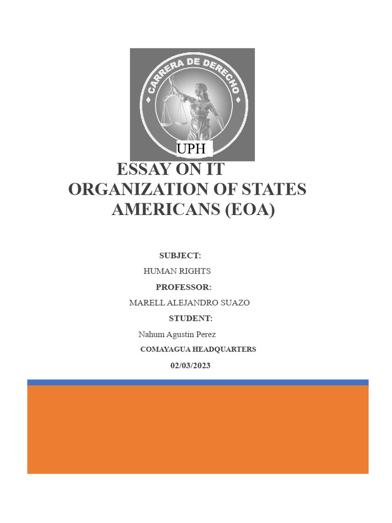Essay Oas | PDF | Human Rights | Political Science