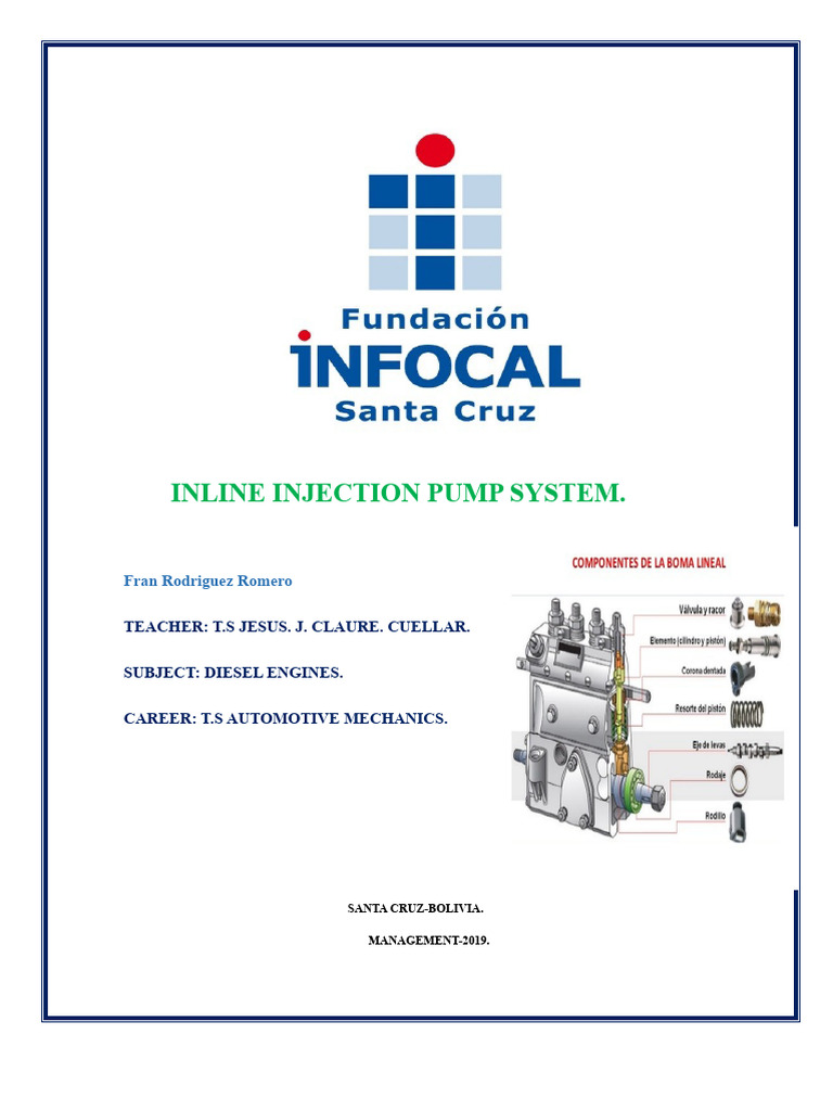 Inline Pump | PDF | Fuel Injection | Pump