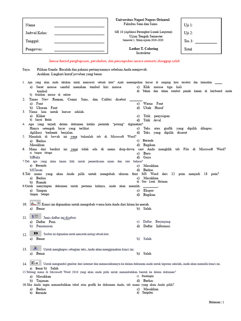 Aplikasi Perangkat Lunak Lanjutan | PDF