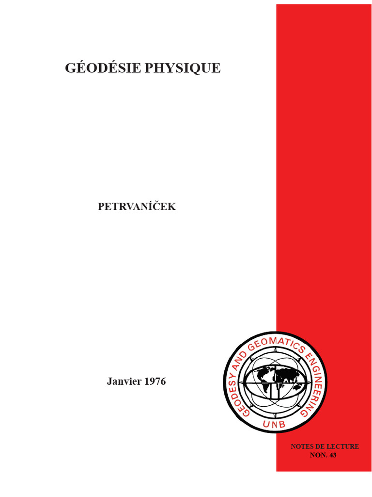 Géodésie Physique - Petr Vanicek | PDF