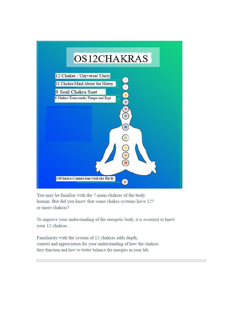 Understanding the 12 Chakra System | PDF | Chakra | Shamanism