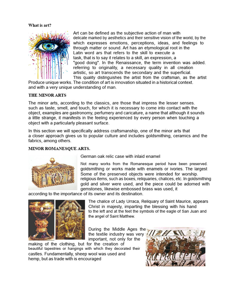 The Minor Arts, Major Arts, Prehistoric and Pre-Columbian | PDF ...