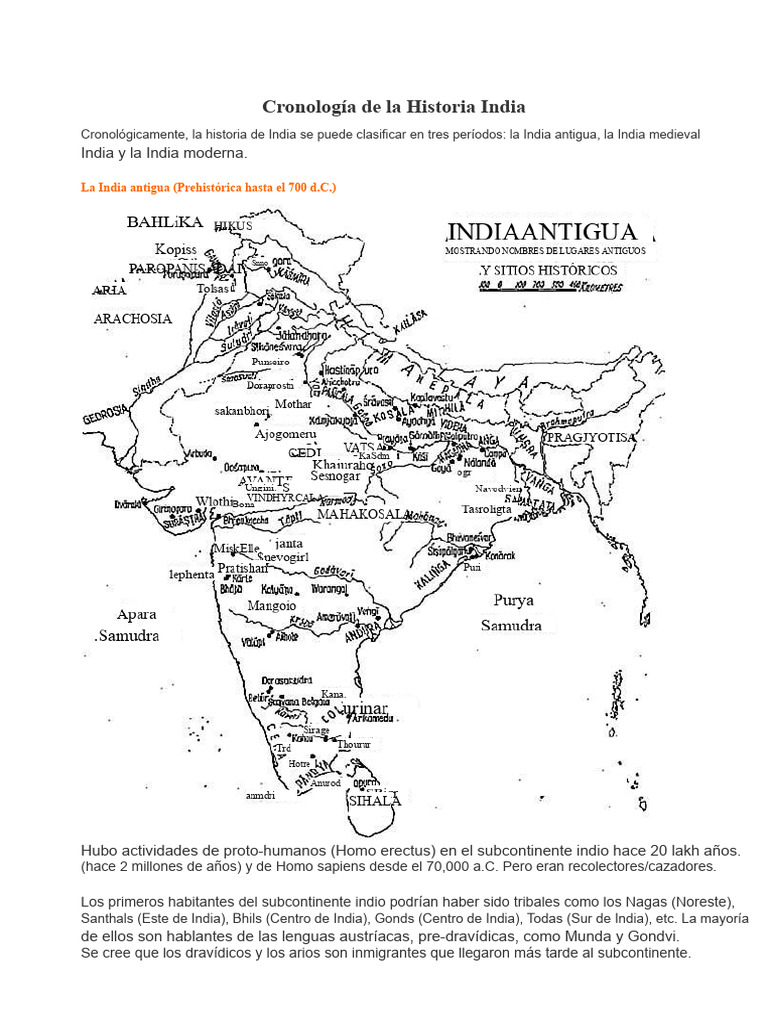 Cronología de la Historia de India | PDF | río indú | Imperio mogol