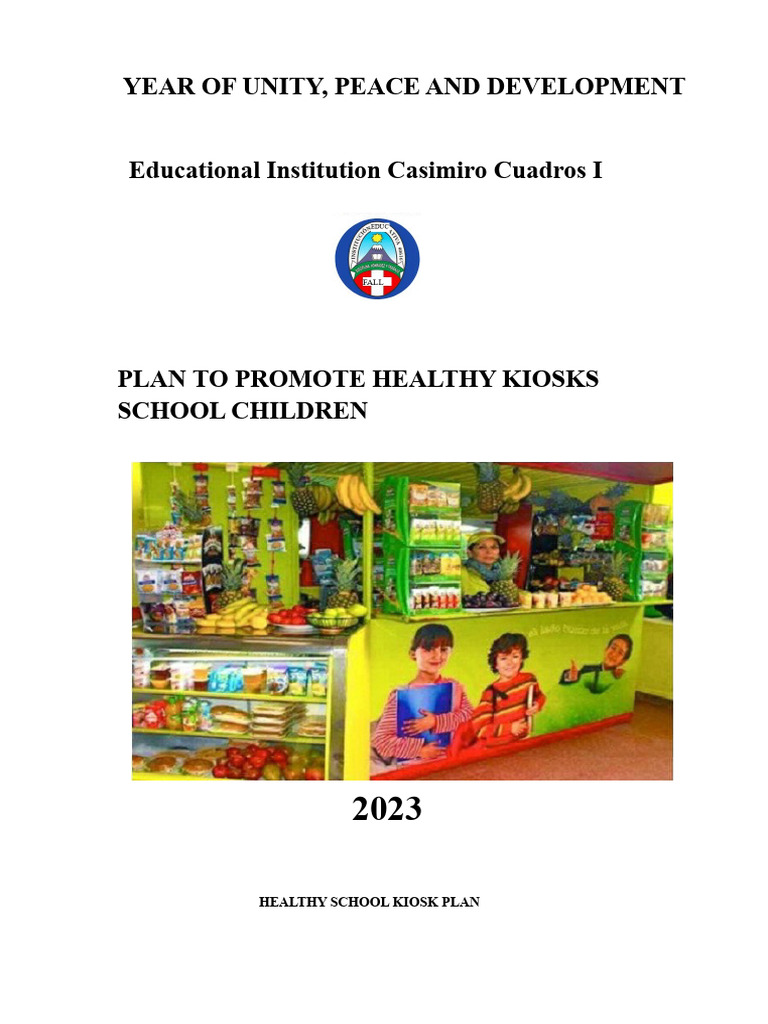 School Kiosk Plan 2023 | PDF | Nutrition | Diet & Nutrition