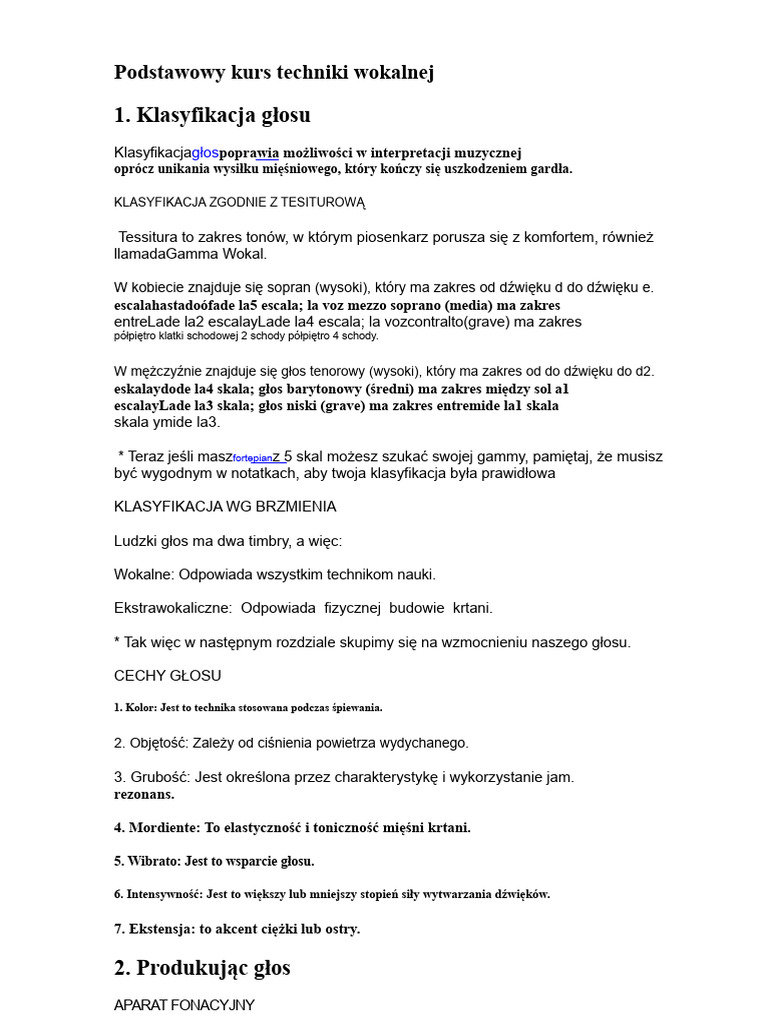 Technika Wokalna | PDF