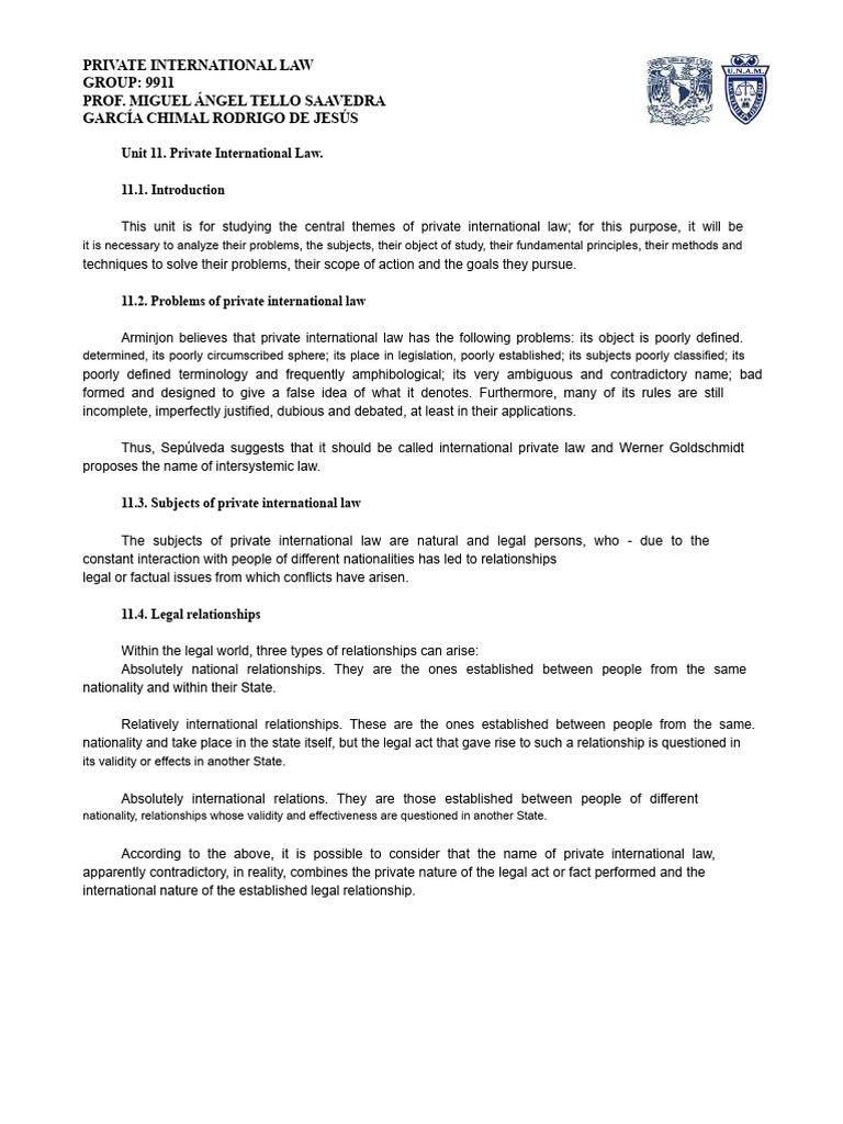 Understanding Private International Law | PDF | International Law | Treaty
