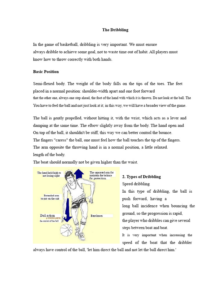 Types of Dribbling | PDF | Sports | Sports Rules And Regulations