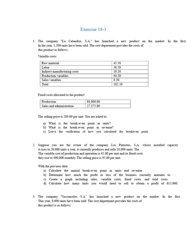 Exercises 18-1 PDF | PDF | Economies | Economics
