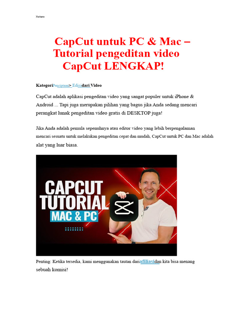 CapCut Untuk PC | PDF