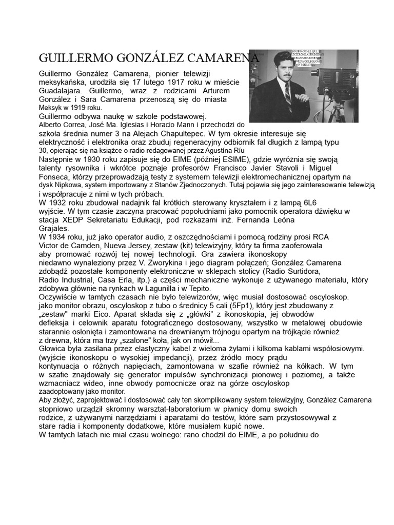 GUILLERMO GONZÁLEZ CAMARENA | PDF