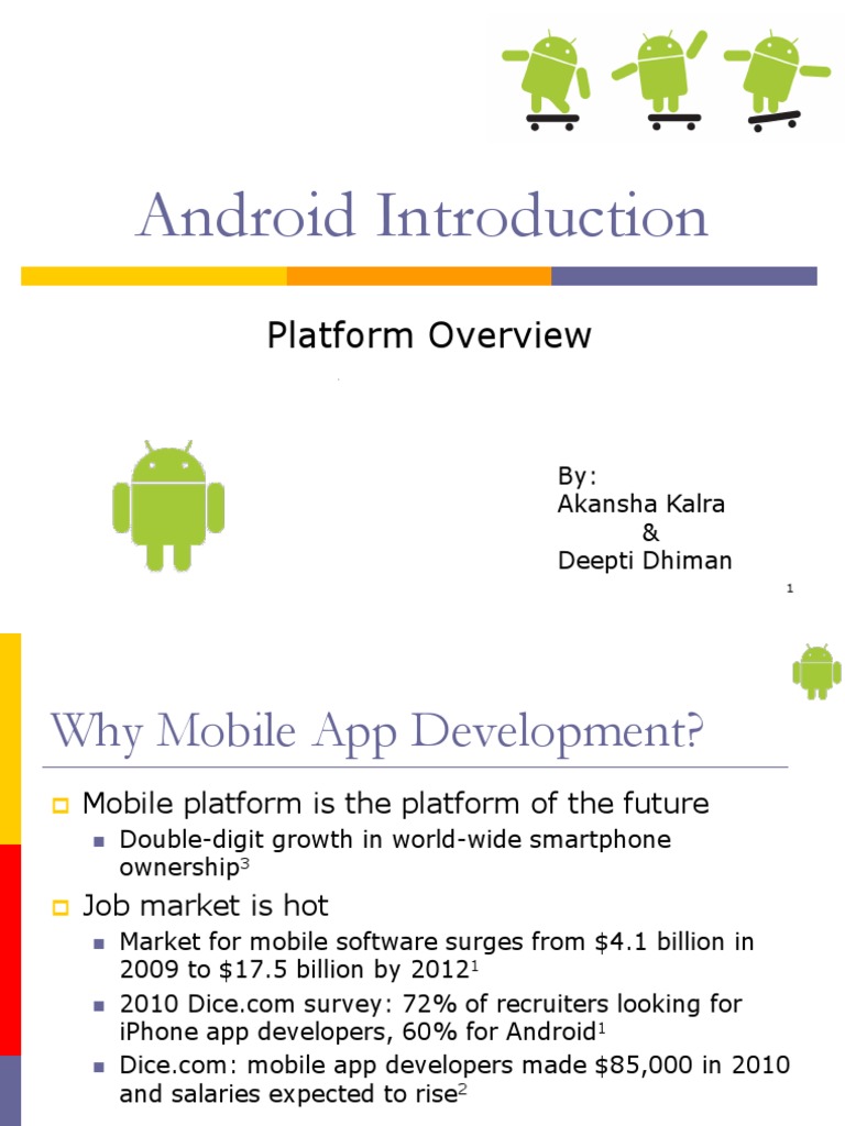 Android Introduction: Platform Overview | PDF | Android (Operating ...