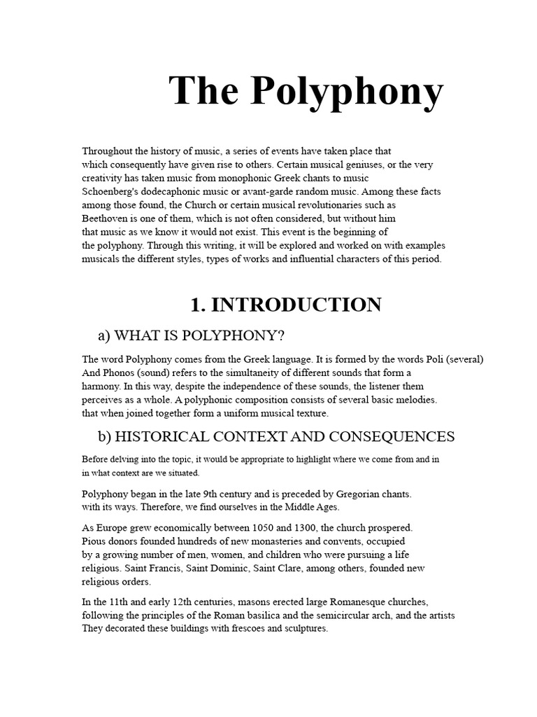 The Polyphony | PDF | Musical Compositions | Musicology