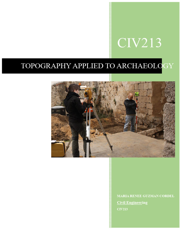 Applied Topography To Archaeology - Exp. | PDF | Topography | Magnetometer