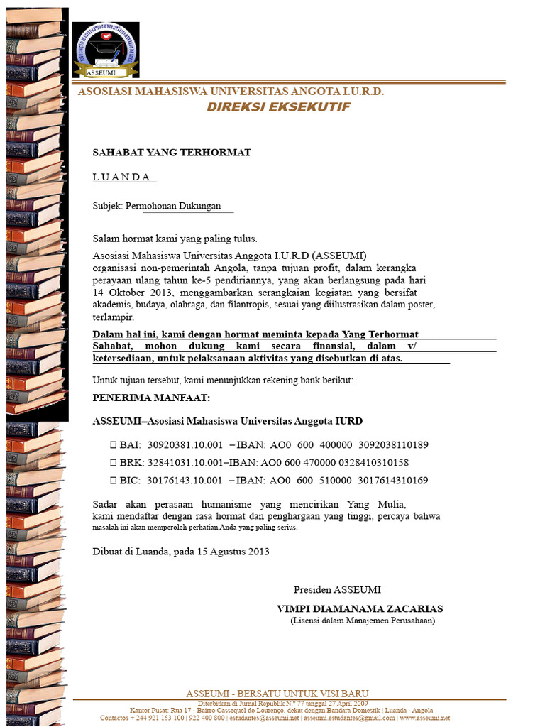 Permohonan Dukungan | PDF