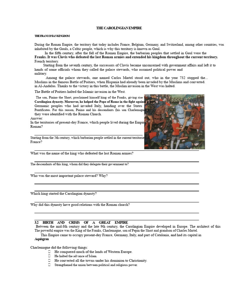 The Carolingian Empire | PDF | Charlemagne | Holy Roman Empire