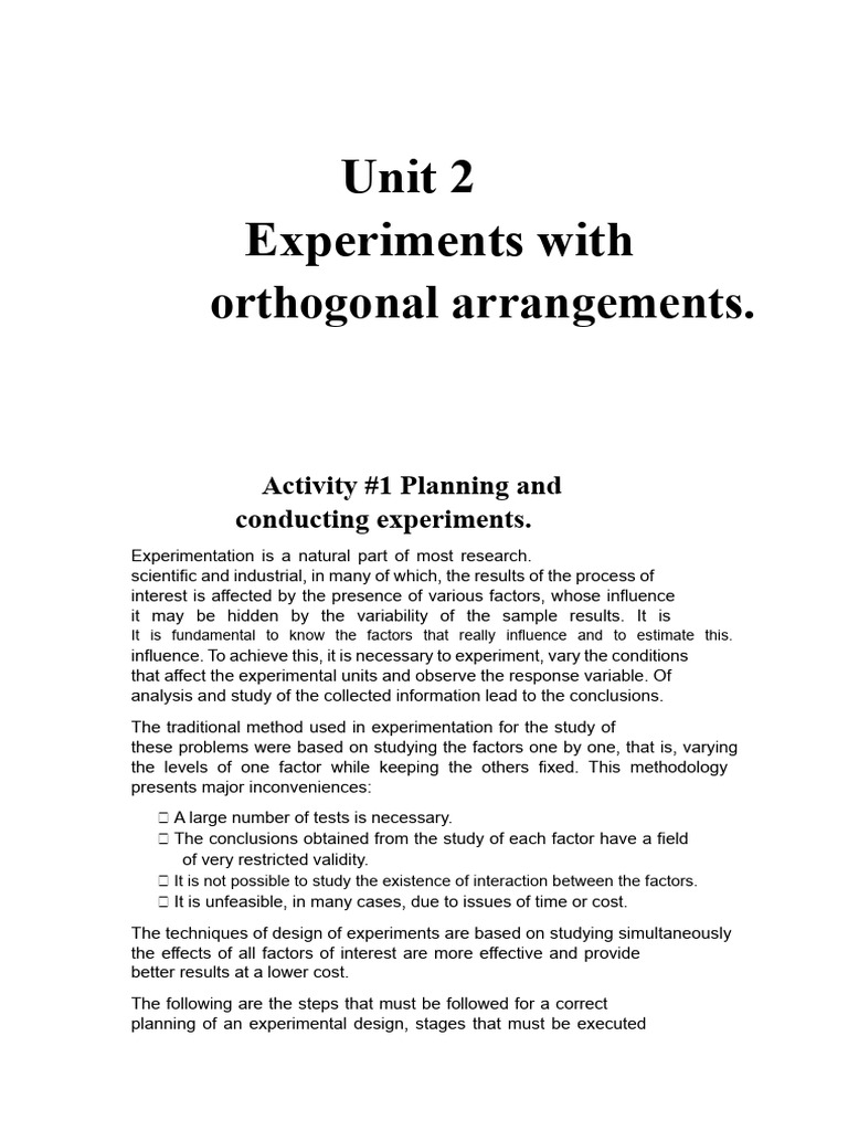 Unit 2 White | PDF | Experiment | Errors And Residuals