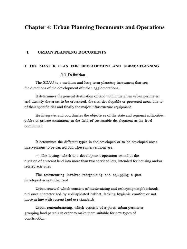 Urban Planning Documents and Operations | PDF | Urban Planning | Natural Environment