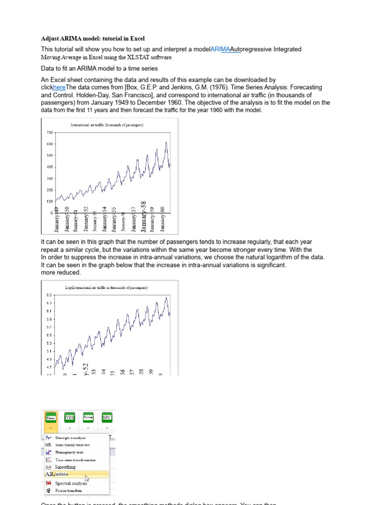 Adjust ARIMA Model | PDF | Autoregressive Integrated Moving Average | Forecasting
