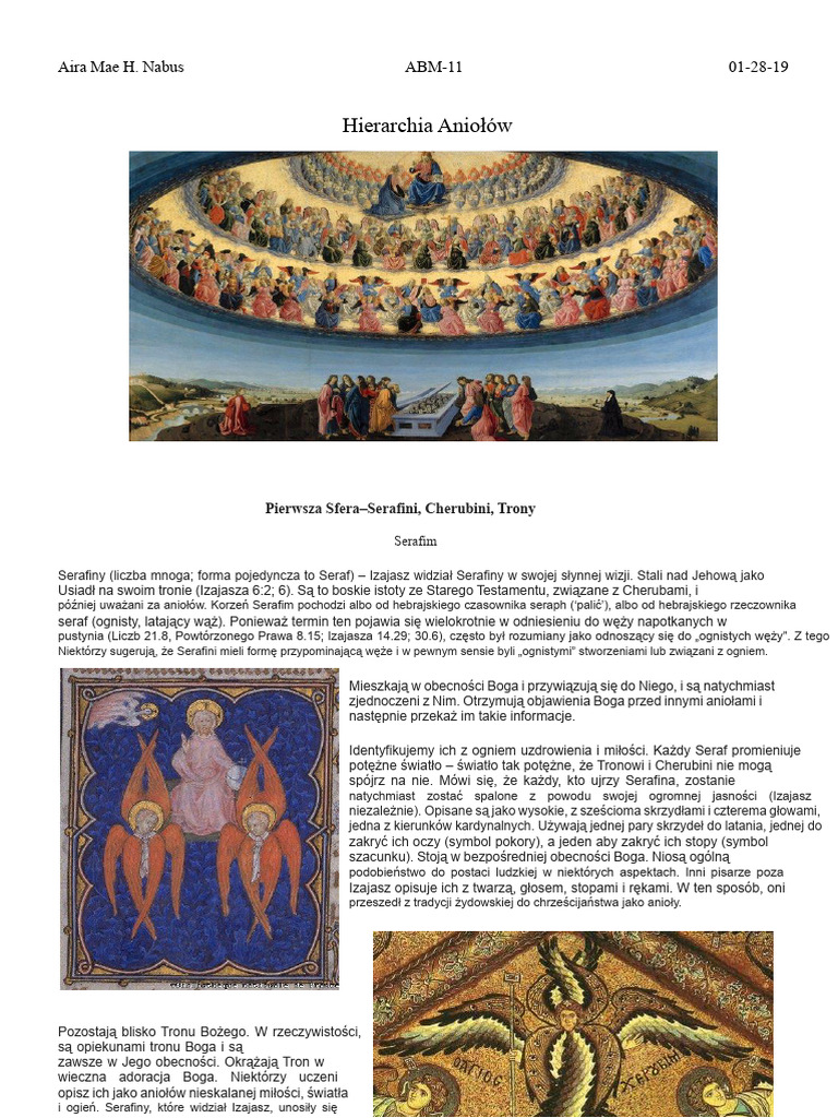 Hierarchia Aniołów | PDF