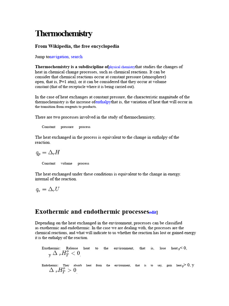 Thermochemistry | PDF | Enthalpy | Gibbs Free Energy