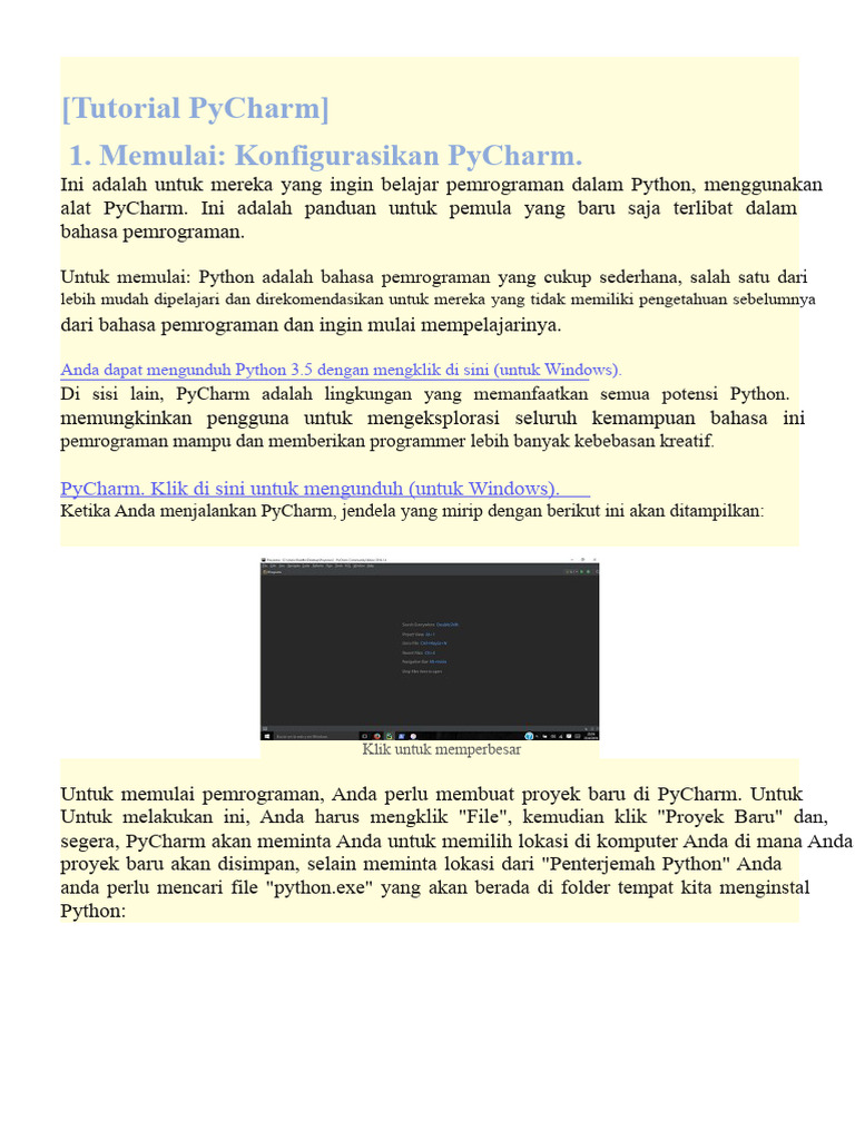 Tutorial PyCharm | PDF