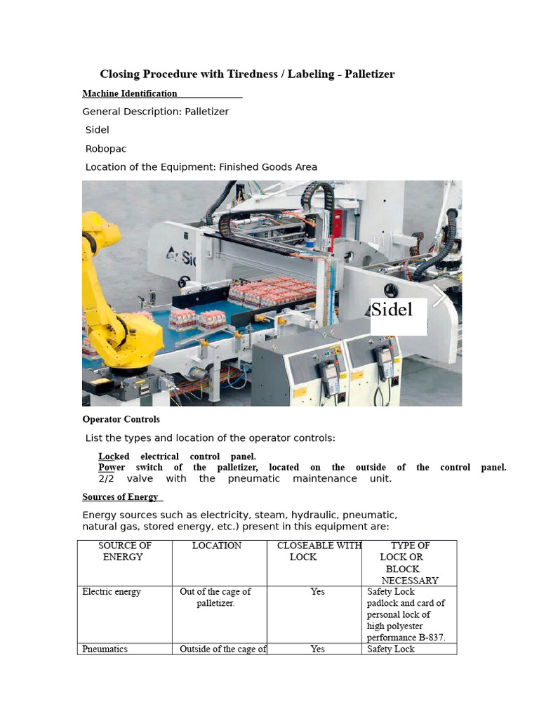 LOTO Procedure | PDF | Pressure Measurement | Mechanical Engineering
