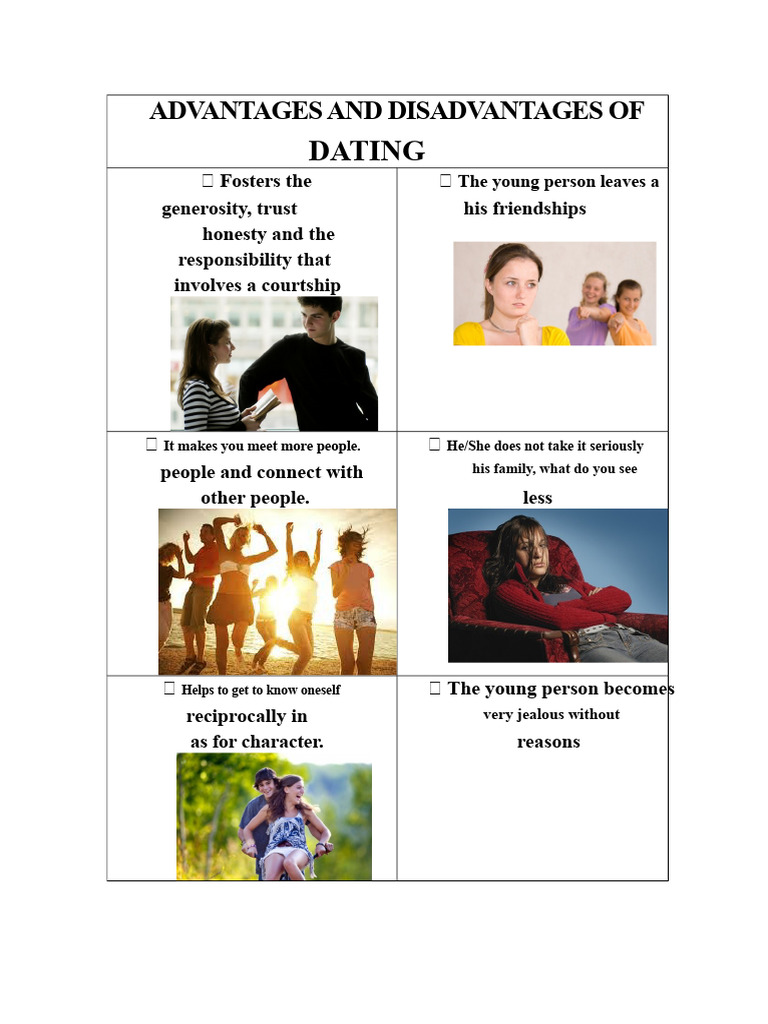 Advantages and Disadvantages of Dating | PDF