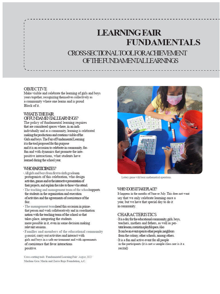 Fundamental Learning Fair for Students | PDF | Learning | Cognition