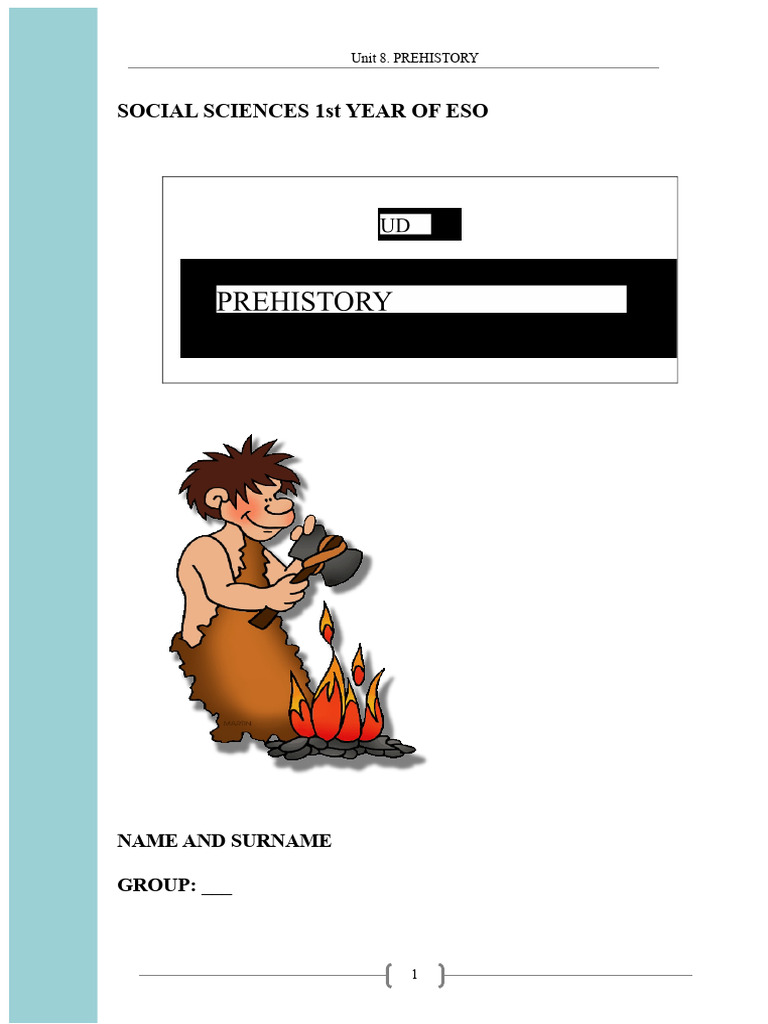 Dossier Activities Prehistory | PDF | Paleolithic | Neolithic