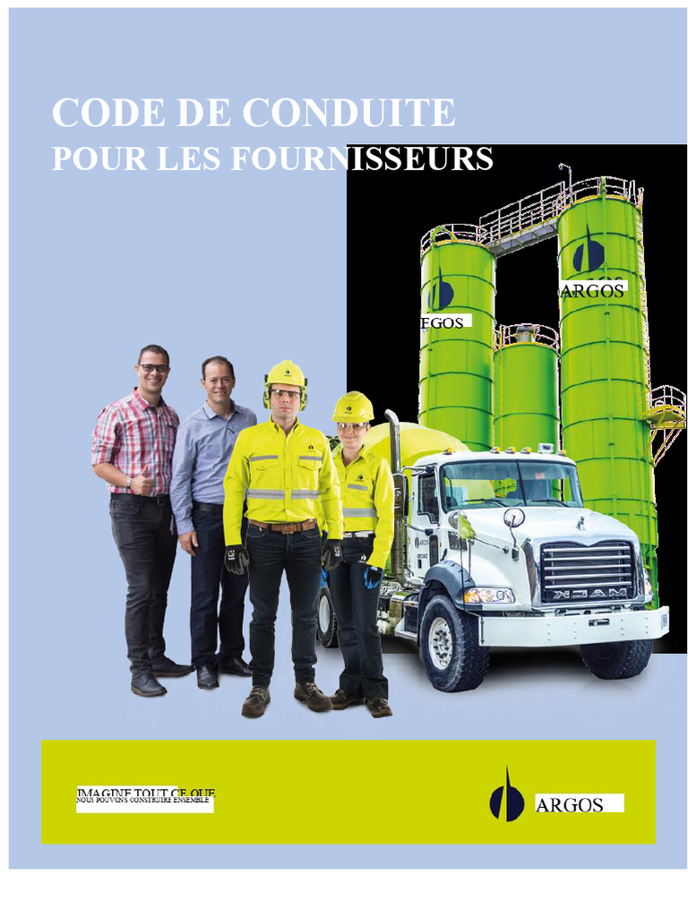 Code de conduite des fournisseurs Argos | PDF | Environnement naturel ...