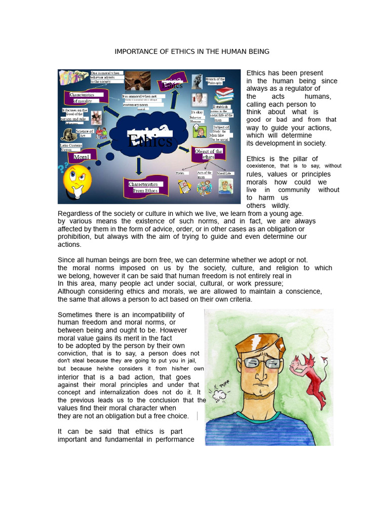 Importance of Ethics in The Human Being | PDF | Value (Ethics) | Morality