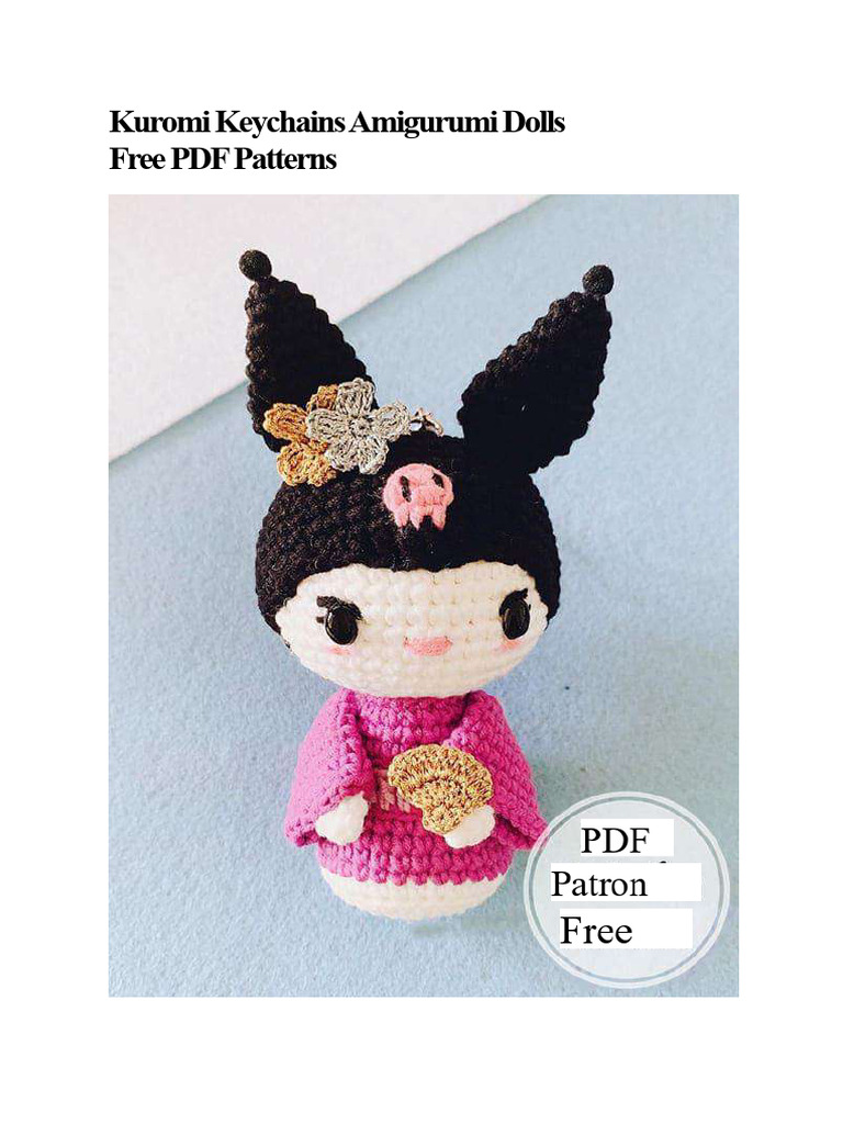 Kuromi Keychains Amigurumi Dolls Free Patterns PDF | PDF | Crochet ...